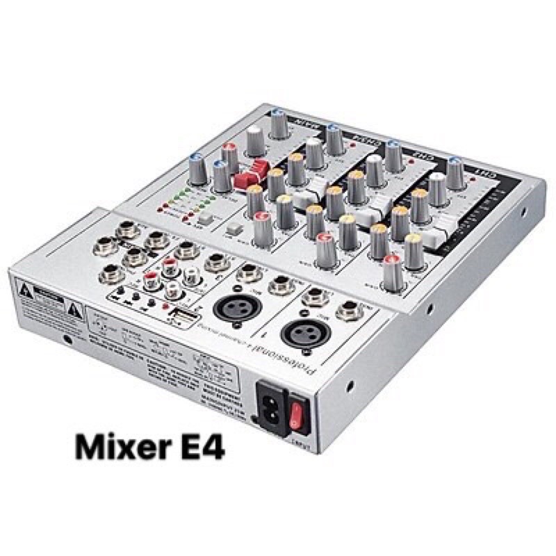 Bộ chỉnh âm thanh Mixer E4 88 hiệu ứng tiếng vang dễ dàng kết nối với ...