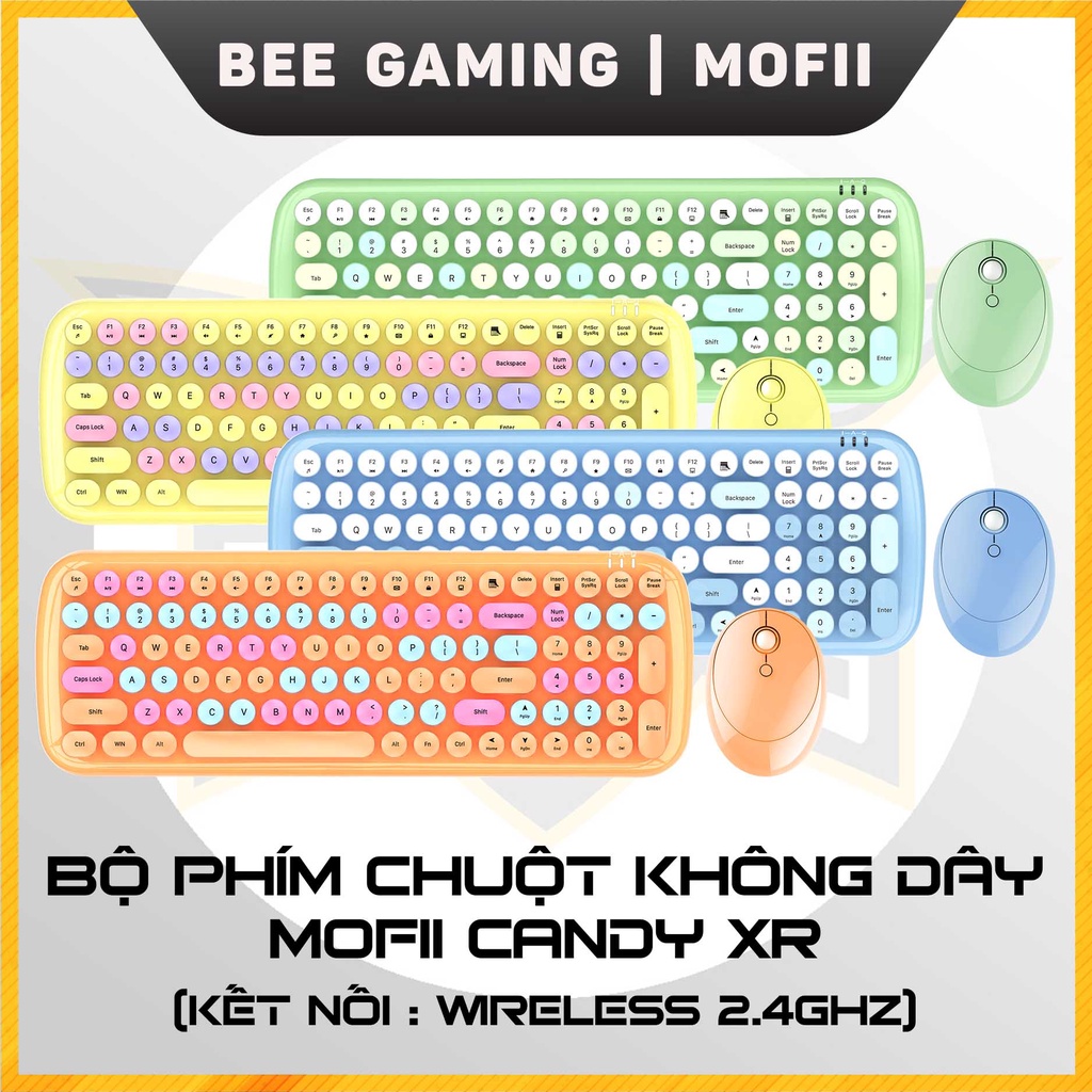 Bộ bàn phím và chuột không dây MOFII - Candy XR (Hàng chính hãng / Bảo hành 12 tháng) | Shopee ...