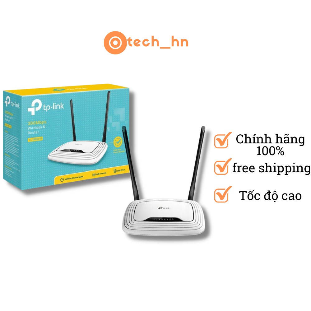 Bộ phát Wifi TP-Link 841N 2 râu đen | Shopee Việt Nam