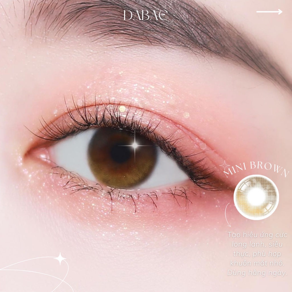 Hanoian Mini Brown lens cận mắt kính áp tròng màu nâu không viền lens ...