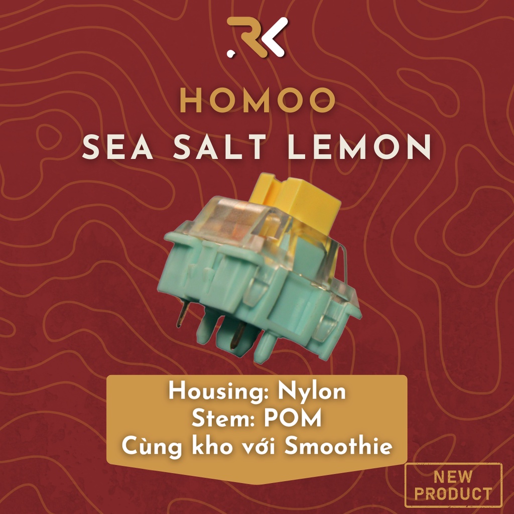 Homoo Sea Salt Lemon | Công tắc phím cơ mới | Budget Switch 5 Pin ...