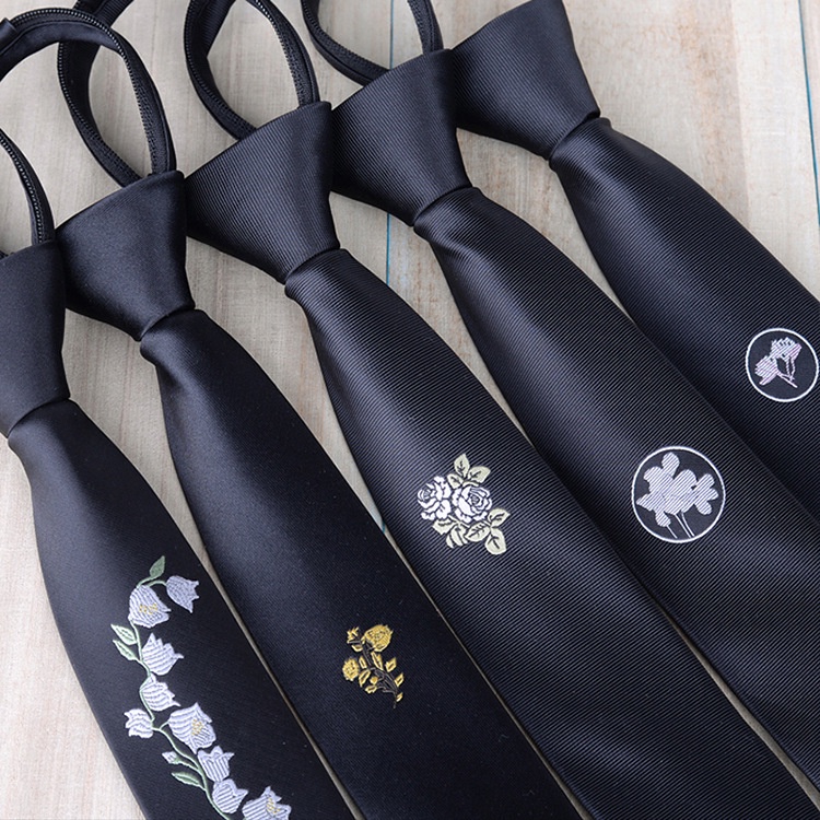 Cà vạt Nam bản nhỏ 5cm thắt sẵn thời trang cao cấp, cravat phong cách ...