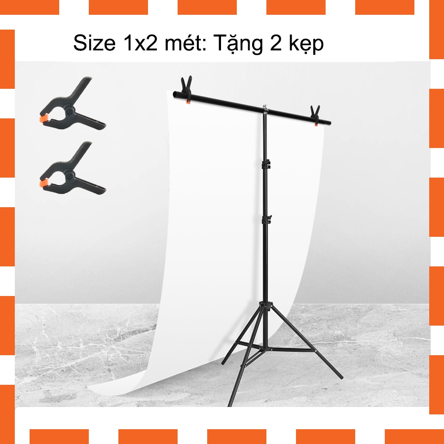 Khung treo phông nền chữ T, TẶNG KẸP và TÚI, khung treo phông setup ...