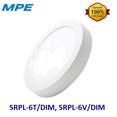 COMBO 2 CÁI - ĐÈN LED PANEL TRÒN NỔI DIMMER MPE 6W SRPL-6T/DIM (TRẮNG ...