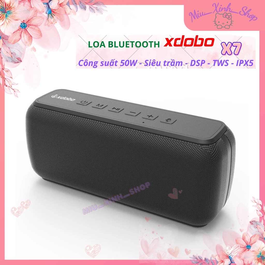💞Chính hãng💞 Loa Bluetooth Siêu Trầm Xdobo X7 50W - DSP - TWS - chống nước IPX5 - Trọng lượng 1 ...