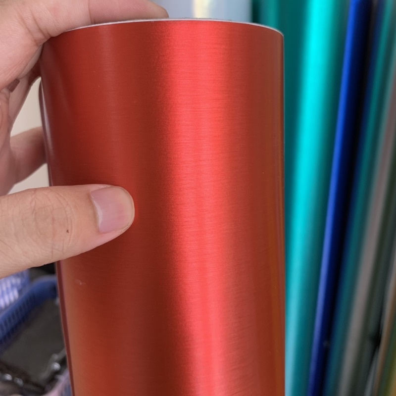 Decal Nhôm Xước Màu Đỏ Tươi Khổ 50cm x 1m Loại Cao Cấp | Shopee Việt Nam