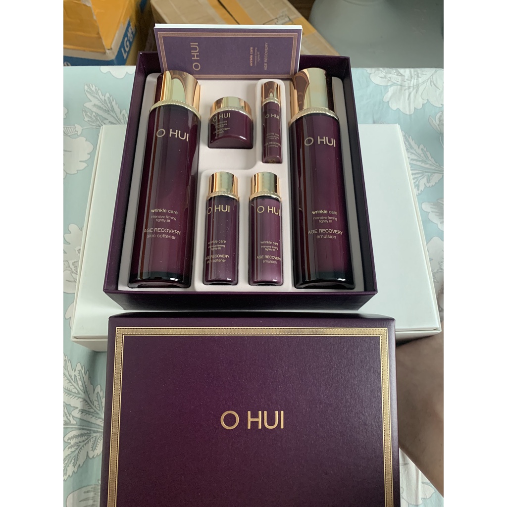 Set ohui tím bổ sung colagen age recovery chống lão hoá, cải thiện nếp ...