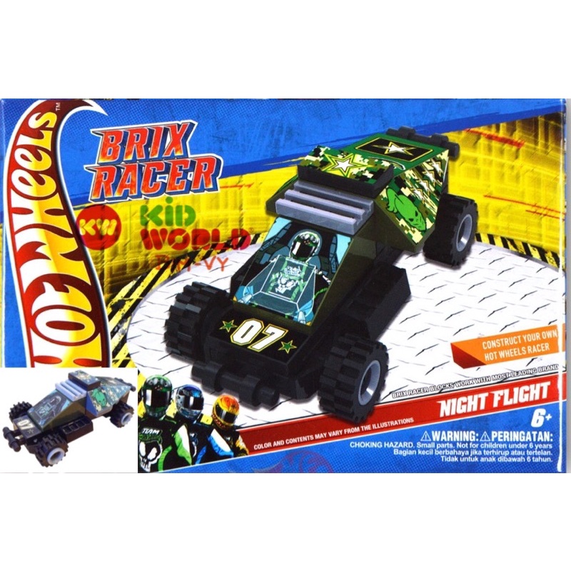 Xe mô hình Hot Wheels lắp ráp Mini Brix Racer Emco 8981. | Shopee Việt Nam