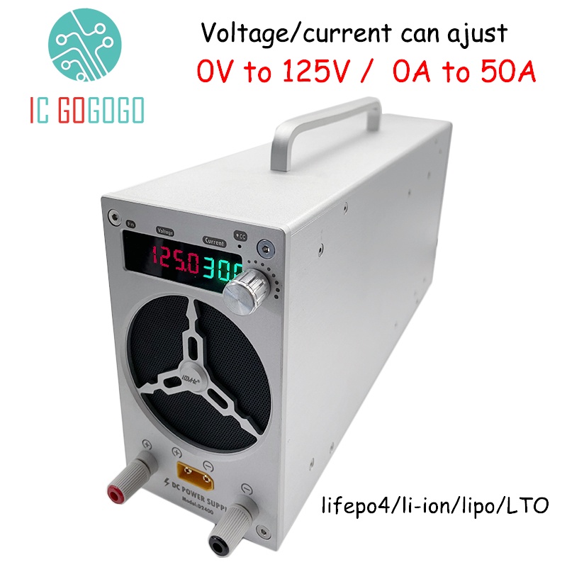 0v đến 126V 50A Bộ sạc điện áp có thể điều chỉnh dòng điện Li-ion ...
