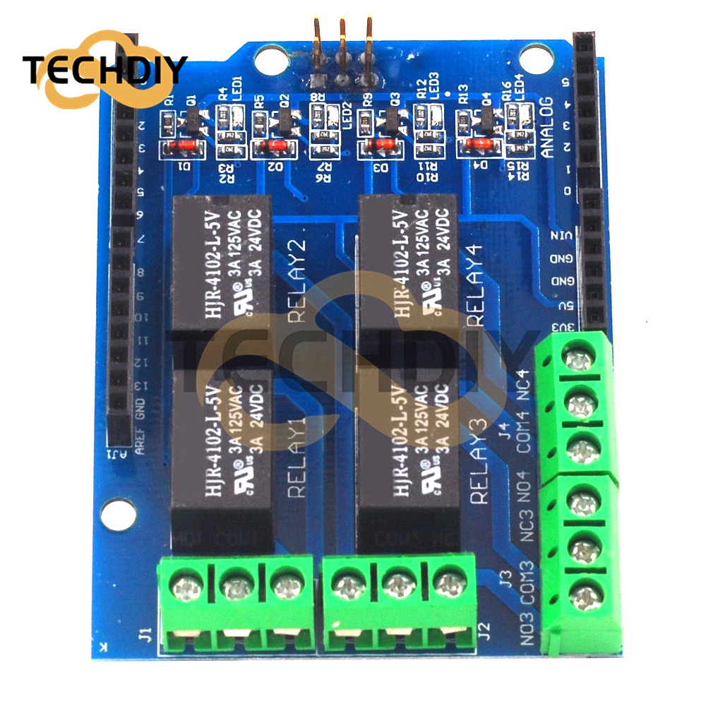 Bảng Mạch Rơ Le Điều Khiển 4 Kênh 5v Cho Arduino mega 2560 | Shopee ...