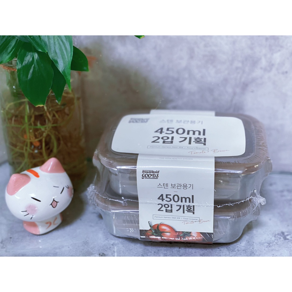 [Chính hãng Edelkochen] Set 2 Hộp Thực Phẩm chất liệu Inox 304 an toàn ...