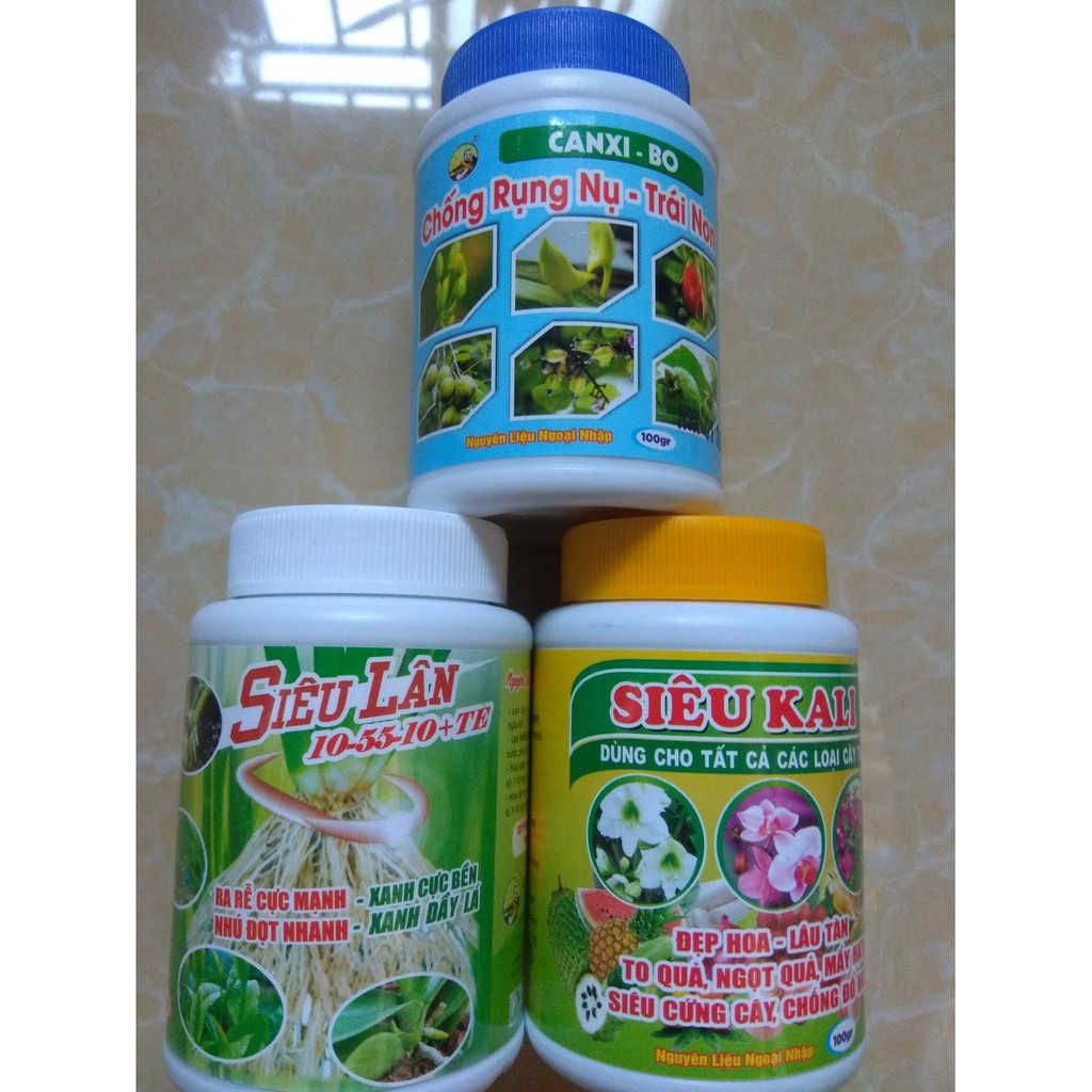 Combo chăm sóc hoa lan, cây cảnh ( Canxi bo-lân-kali) - bomax chai 100 ...