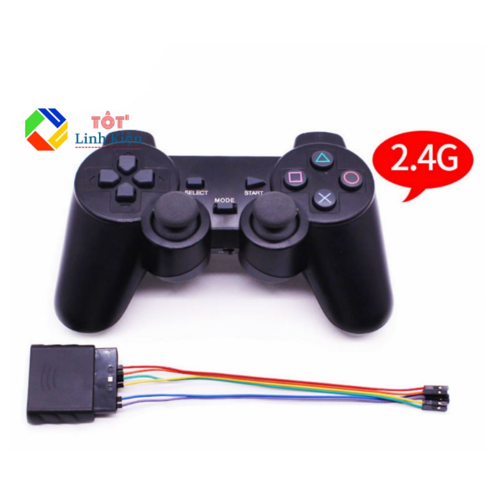 Tay Điều Khiển Từ Xa PS2 Không Dây - Wireless 2.4GHz dùng cho Arduino ...