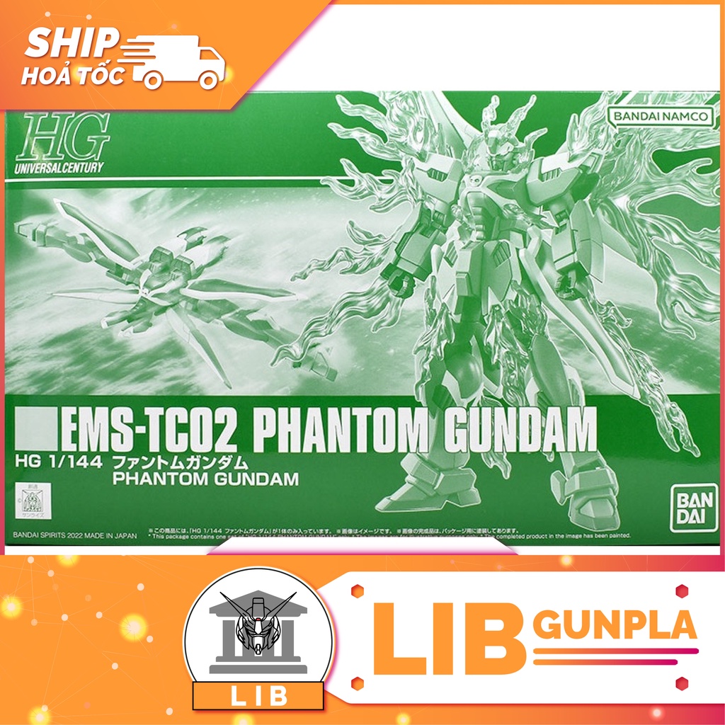 Mô hình lắp ráp Gundam Bandai HG UC 1/144 Crossbone Gundam: Ghost - Phantom Gundam (P-Bandai ...