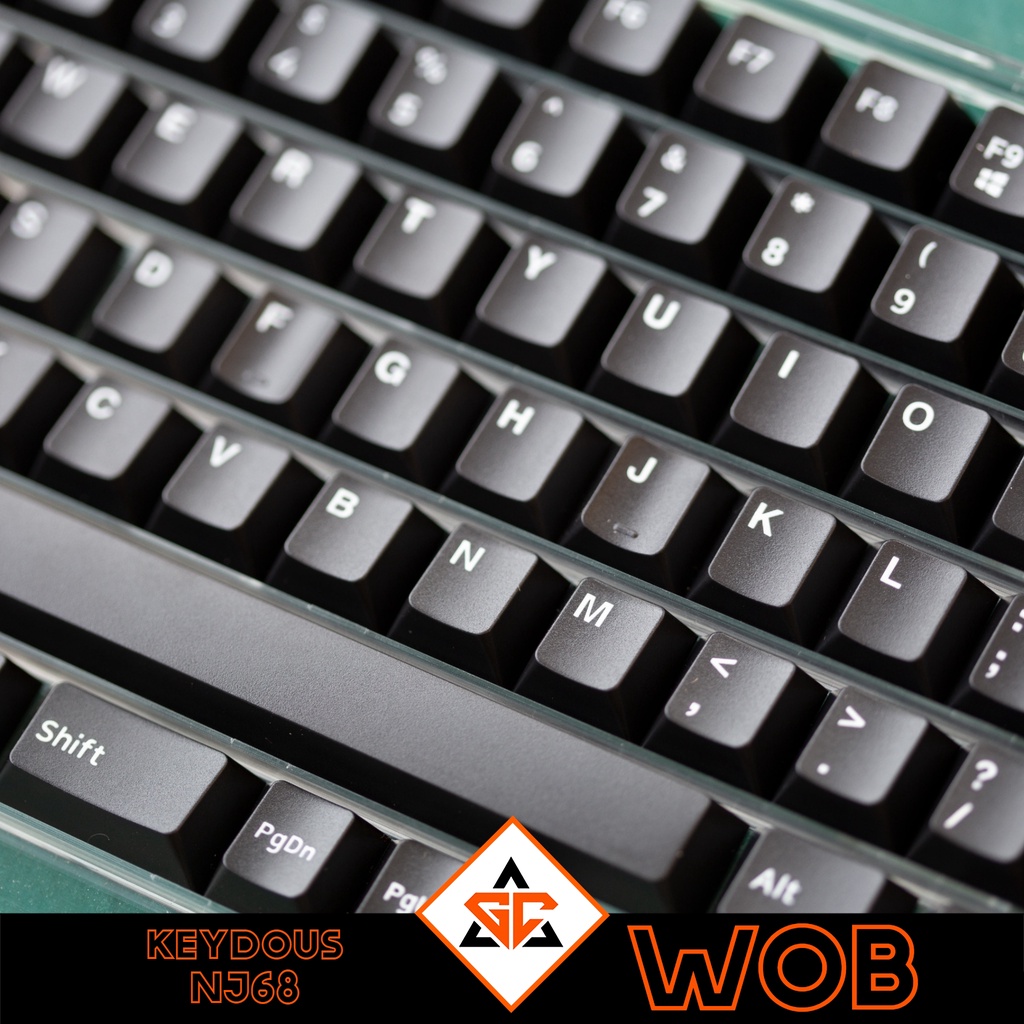 Keycap bàn phím NJ68 màu đen 2 lớp nhựa | Shopee Việt Nam