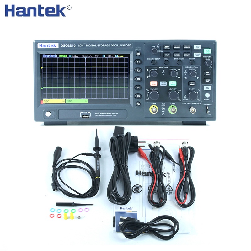 Hantek Digital Oscilloscope DSO2D10 DSO2D15 2 Channels 100mhz/150mhz ...