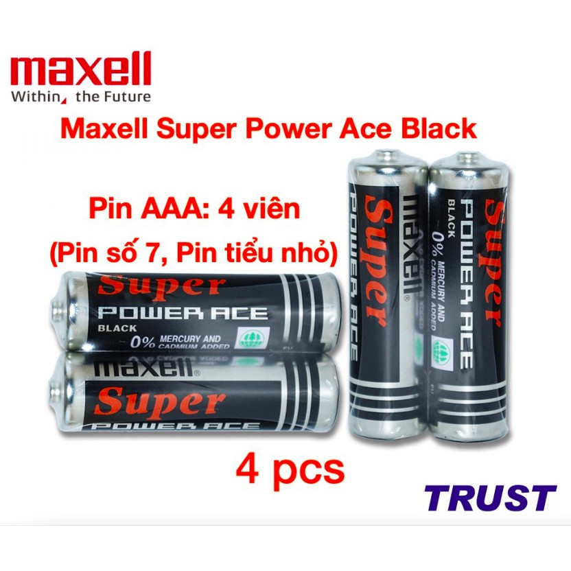 Pin tiểu AAA 4 viên 1.5v chính hãng (pin số 7, pin tiểu nhỏ) --Toshiba ...