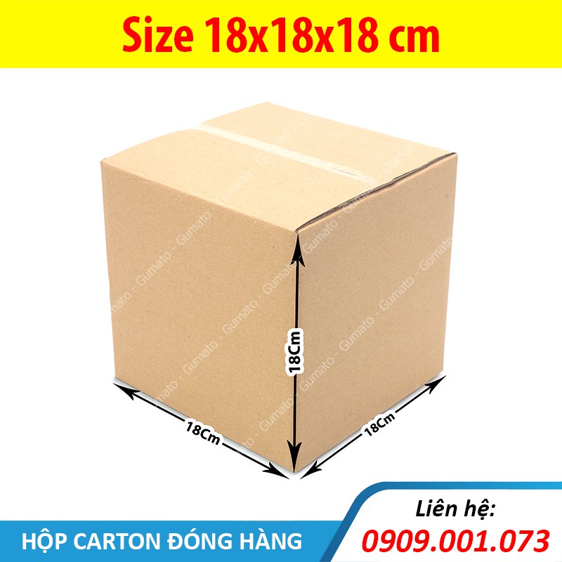 Hộp giấy P42 size 18x18x18 cm, thùng carton gói hàng Everest | Shopee ...