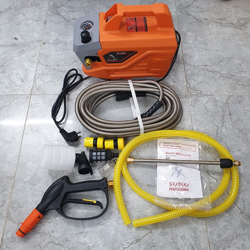 (CHÍNH HÃNG) Máy rửa xe công suất lớn SUMO TW3200 - Có chỉnh - 3200W, TW08 - Không chỉnh - 2500W ...