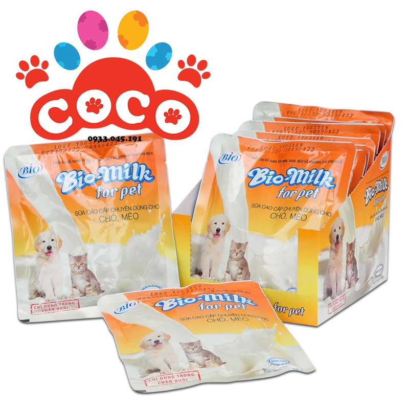 [CHÍNH HÃNG] Sữa cao cấp bio milk cho chó mèo - Túi 100gr | Shopee Việt Nam