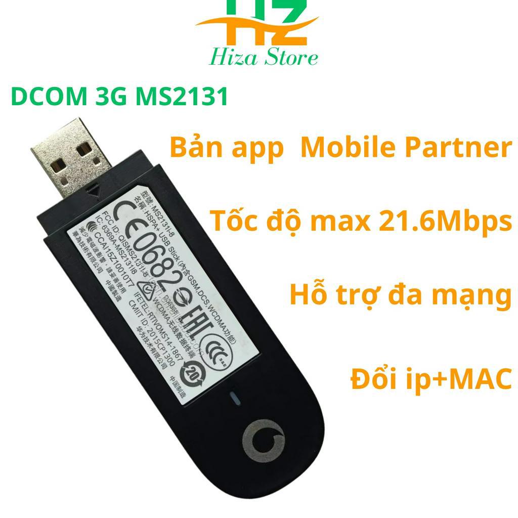 Usb dcom 3G Huawei MS2131, dcom thay đổi địa chỉ ip mạng , đổi địa chỉ ...