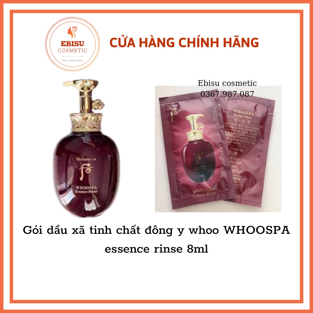 Gói dầu xã tinh chất đông y whoo WHOOSPA essence rinse 8ml_𝐄𝐁𝐈𝐒𝐔 ...