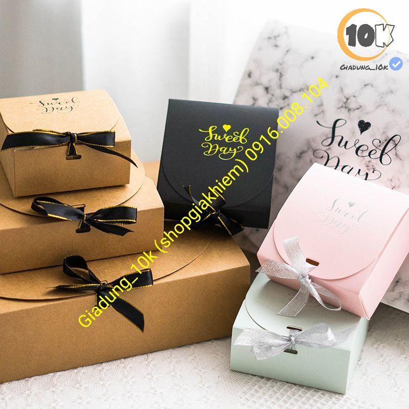 Hộp quà tặng đẹp nhiều tùy chọn màu sắc kích thước | Shopee Việt Nam