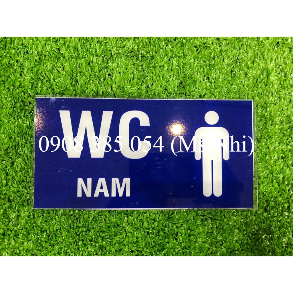 Bảng chỉ dẫn nhà vệ sinh WC nam nữ chất liệu mica KT10x20cm | Shopee ...