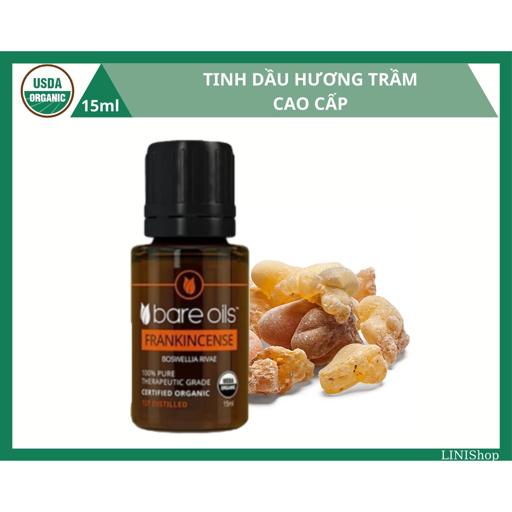 [NHẬP KHẨU MỸ] Tinh dầu hương trầm cao cấp hữu cơ trị liệu Bareoil ...