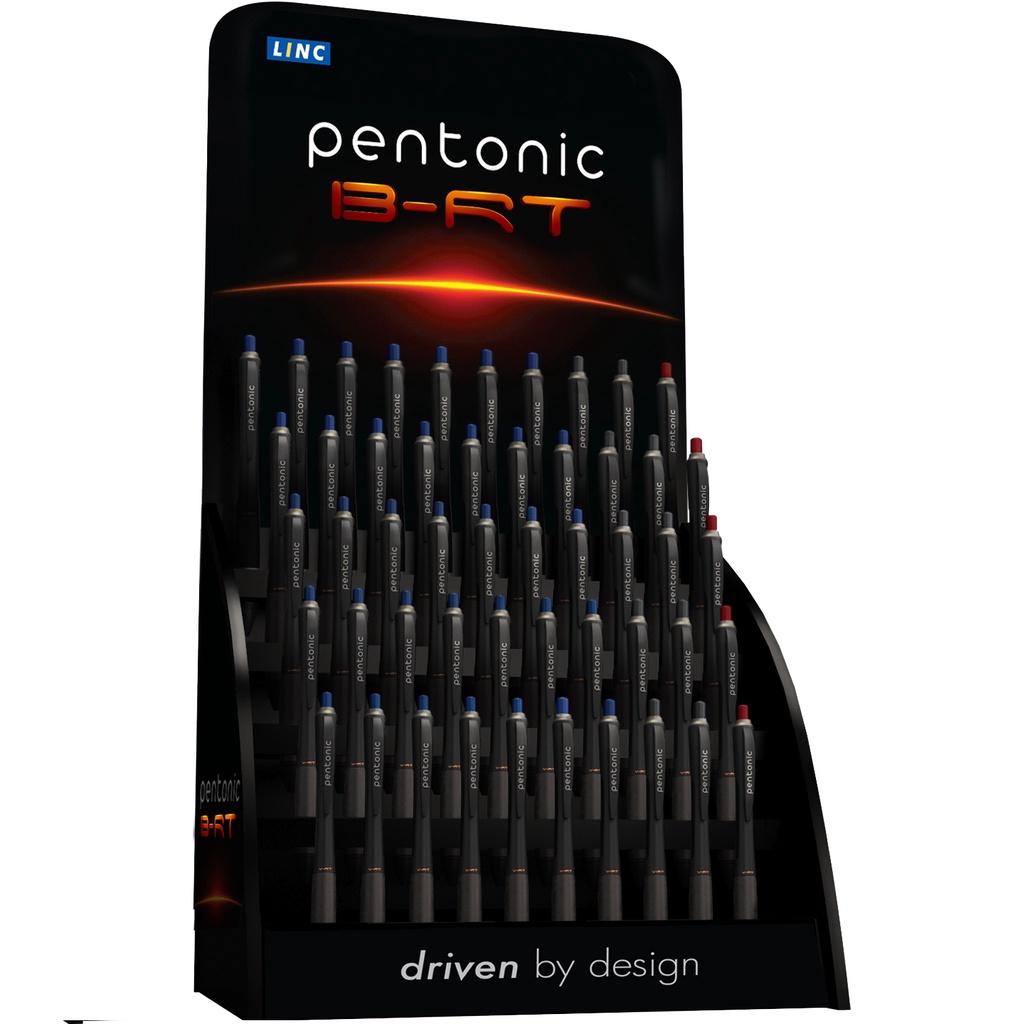 Bút bi 0.7mm LINC Pentonic B-RT - Khay 50 chiếc Mix (35xanh,10đen, 5đỏ ...