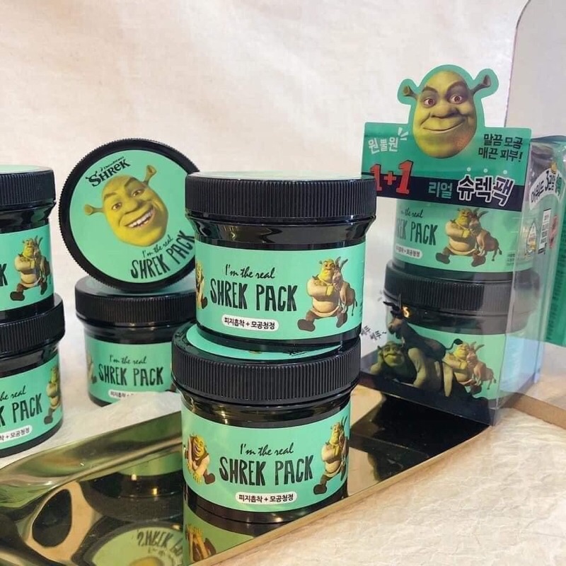 Mặt nạ tươi - mặt nạ đất sét bạc ha Mask Shrek Pack | Shopee Việt Nam