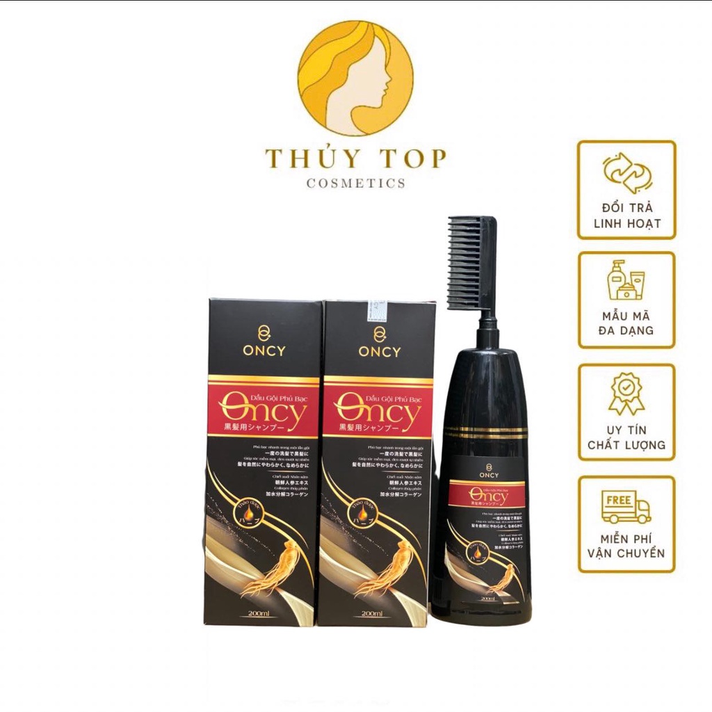 Dầu Gội Phủ Bạc Oncy Black Hair 200ml | Shopee Việt Nam