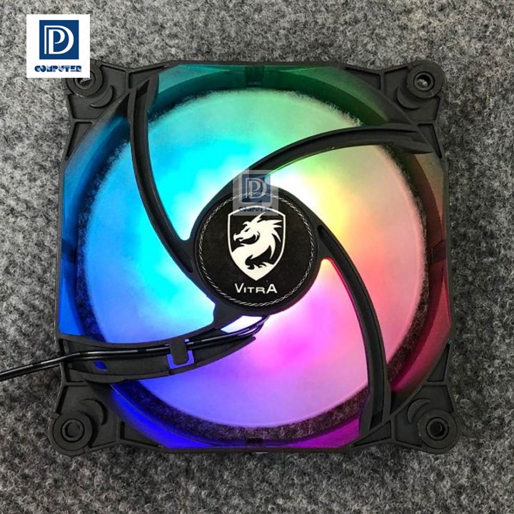 Fan case Vitra Rainbow RGB LED 12cm ( Không cần hub ) | Shopee Việt Nam