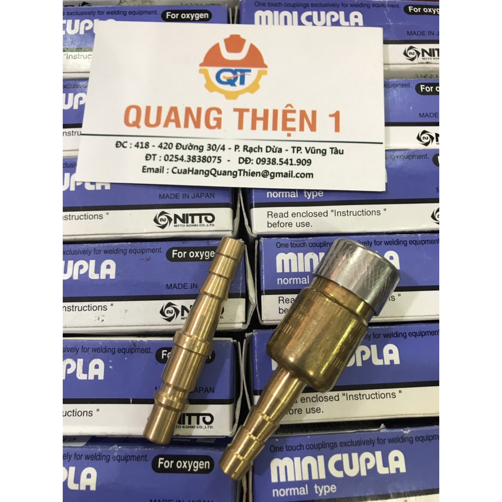 Khớp nối nhanh Nitto Nhật 22SH + 22PH đồng | Shopee Việt Nam