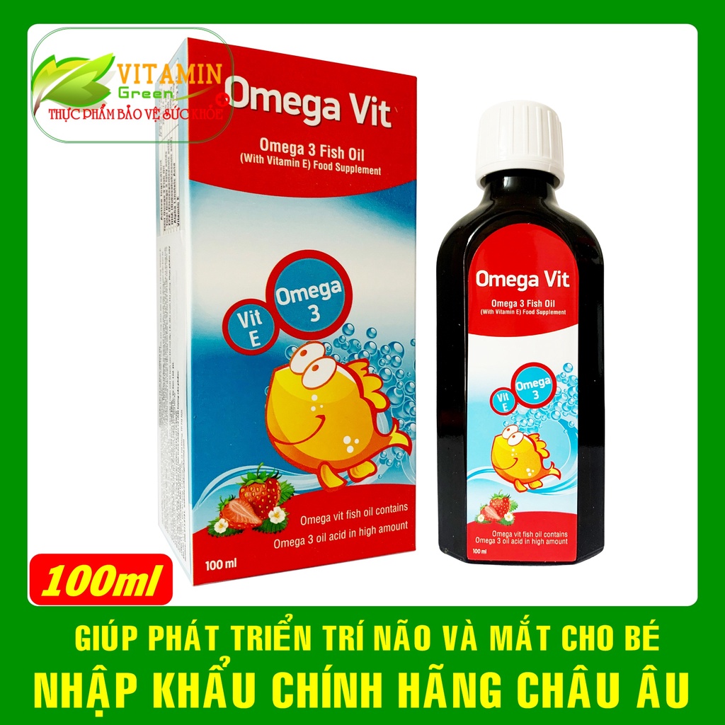 OMEGA VIT bổ sung Omega 3 DHA cho bé giúp phát triển trí não, mắt và hệ ...