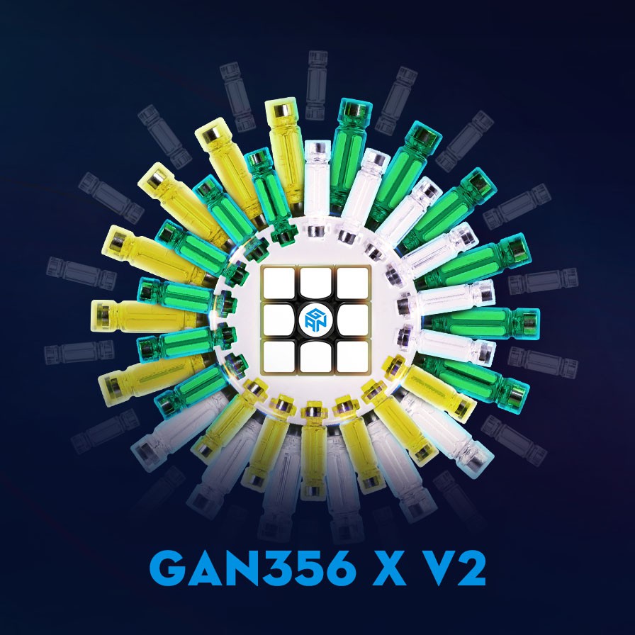 GAN 356 X V2 Rubik chính hãng GAN Cube Có nam châm tùy chỉnh | Shopee ...