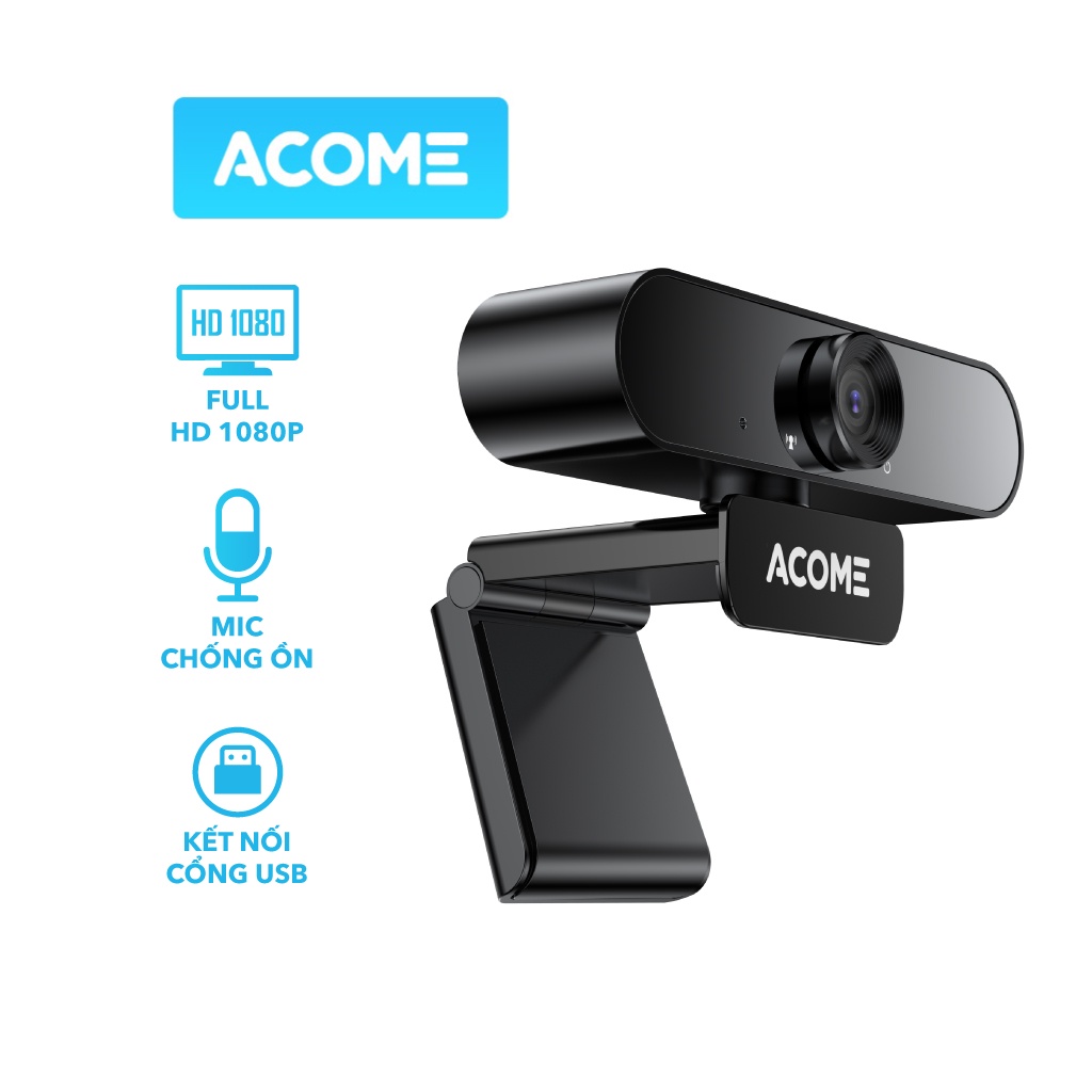 Webcam Máy Tính ACOME AWC11 Có Mic Camera Full HD 1080P Ảnh Siêu Nét ...