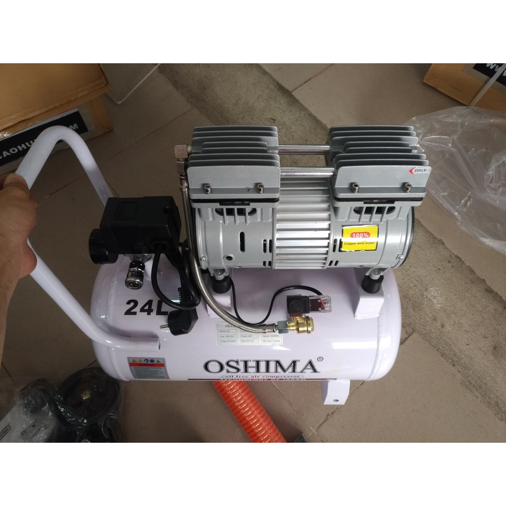 MÁY NÉN KHÍ KHÔNG DẦU OSHIMA 24L | Shopee Việt Nam
