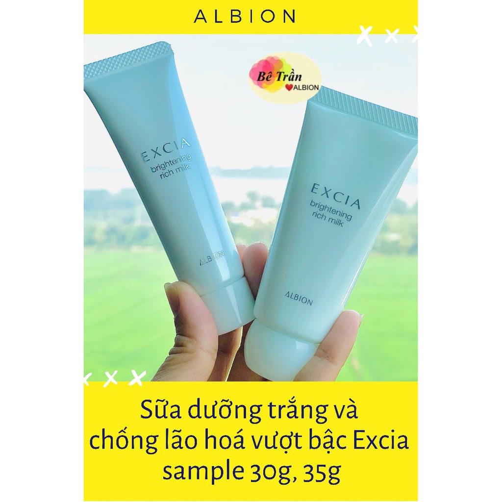 [ALBION] Mẫu mới Sữa dưỡng 30g, 35g EXCIA Brightening Rich Milk (Auth 100%, hàng mua từ hãng ...