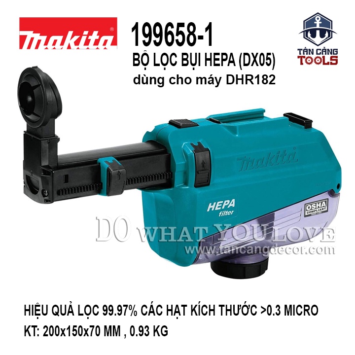Phụ Kiện Hút Bụi Cho Máy khoan DHR182 Makita DX05 199658-1 | Shopee ...