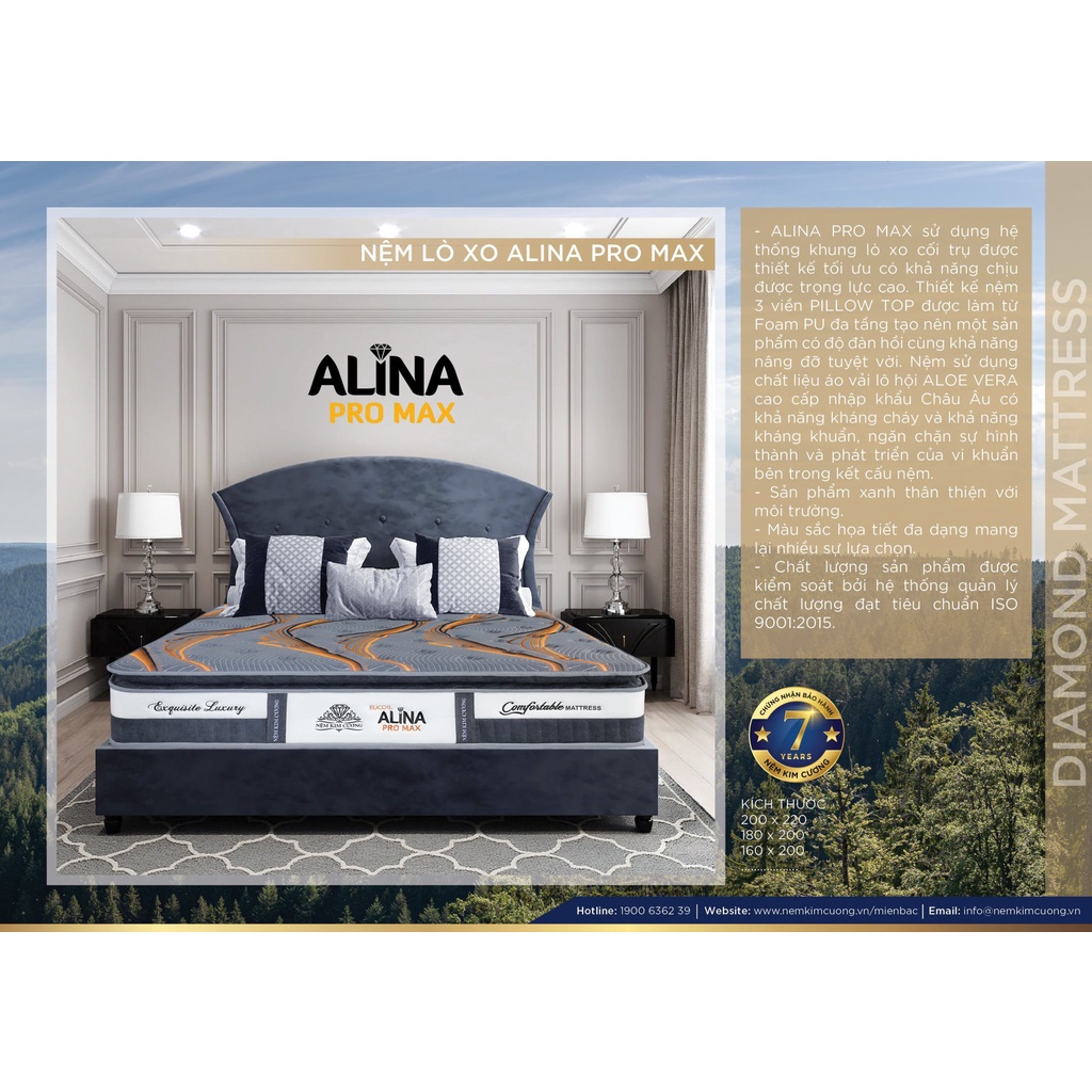 Đệm lò xo EU.COIL Alina Pro Max | Shopee Việt Nam