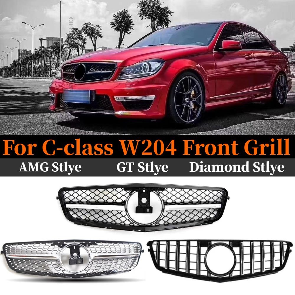 Lưới Tản Nhiệt Phía Trước Cho Mercedes Benz W204 Grill C Class 2007 ...
