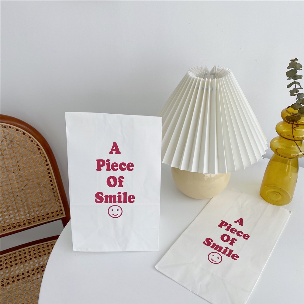 Ohaya Túi Giấy Kraft Thân Thiện Với Môi Trường Đựng Quà Trang Trí Hình Mặt Cười