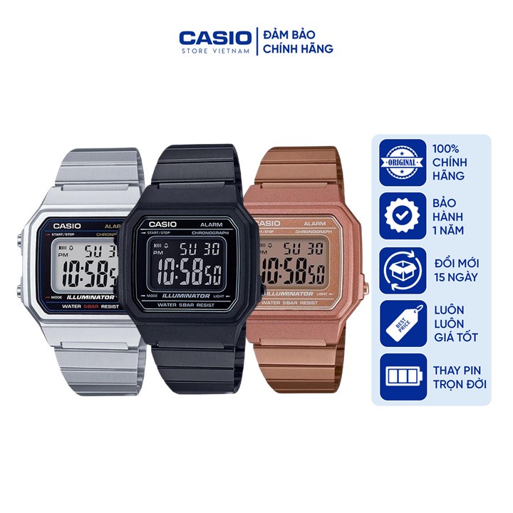 Đồng hồ Nam Casio B650, đồng hồ chính hãng, dây kim loại | Shopee Việt Nam