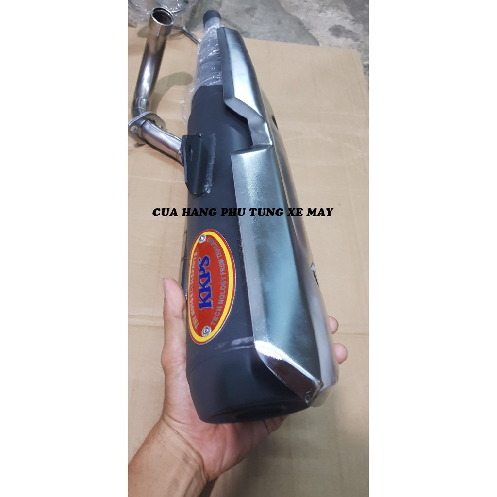 Pô KKPS gắn xe Wave RS/ Wave Alpha 2010 - 2020 - kèm ốp pô như hình ...