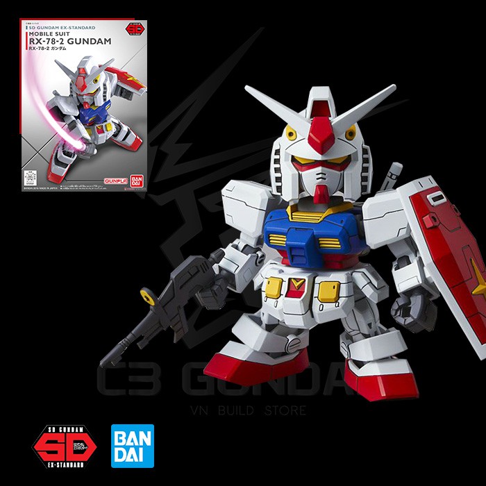 MÔ HÌNH LẮP RÁP SD EX-STANDARD 001 RX-78-2 BANDAI GUNDAM UC SDEX ...