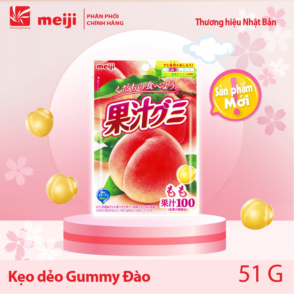 [ KẸO DẺO MEIJI ] Kẹo chính hãng Meiji Nhật Bản Gummy 54g | Shopee Việt Nam