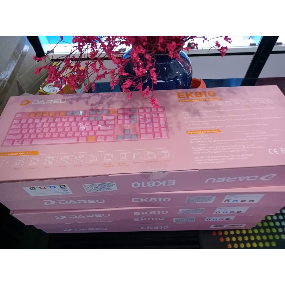 Bàn Phím Cơ Dare-U EK810 Glorious Queen Led Gaming Red Switch (Pink ...