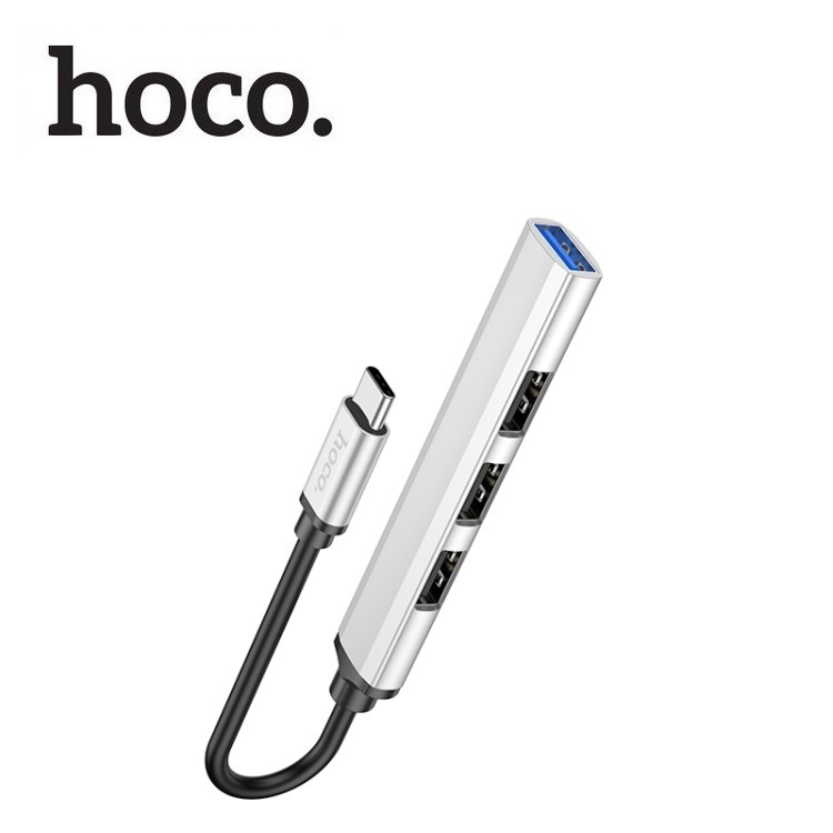 Bộ HUB Chuyển Cổng Hoco HB26 4in1 Type C Sang 4 cổng USB ( USB 3.0/ USB 2.0), Dùng Cho PC ...