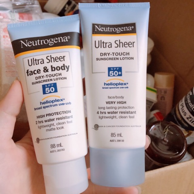 Kem Chống Nắng Neutrogena Ultra Sheer Face And Body Lotion Spf50